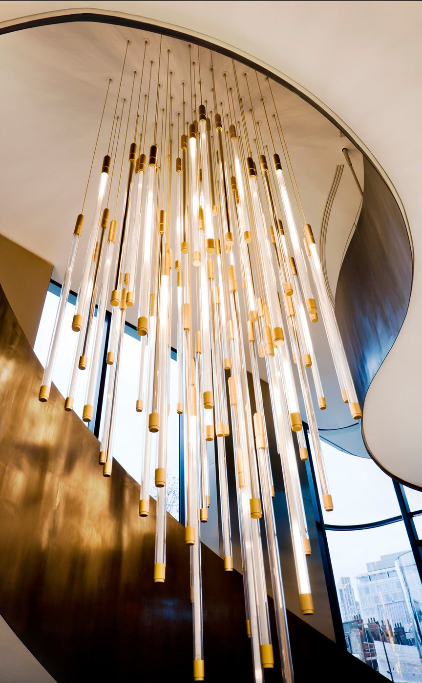 Modern Lightsabers Suspension Floating Chandelier with 512 System for ...