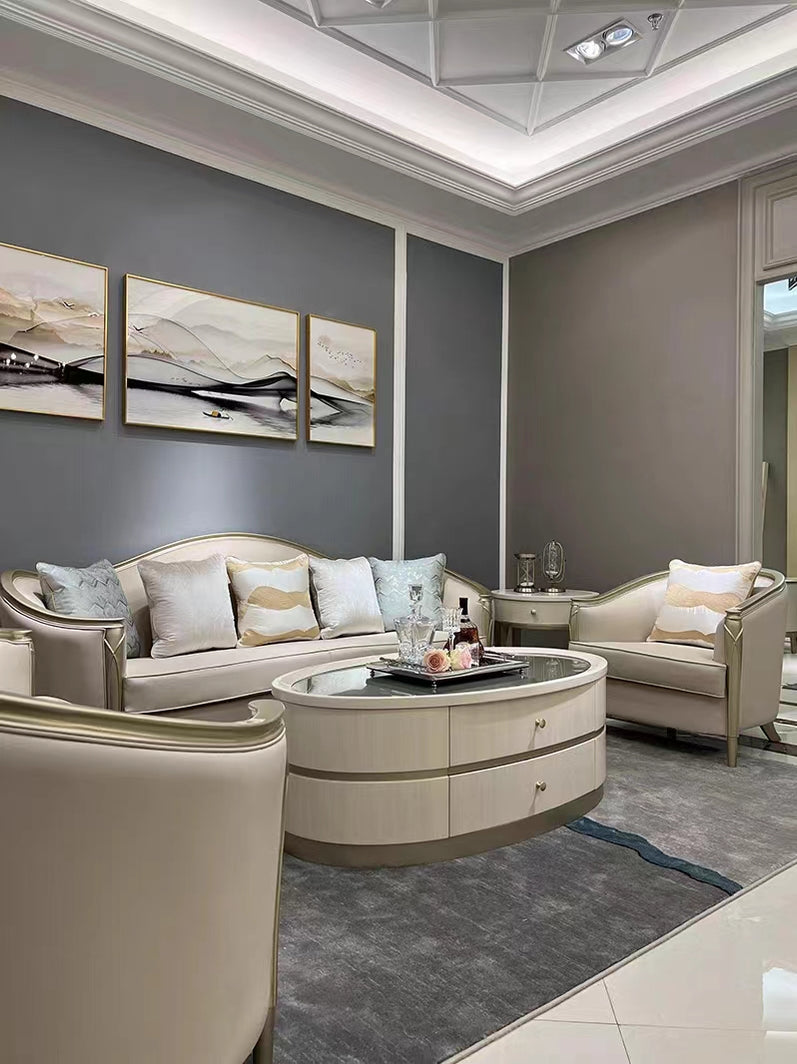 Luxury Style Irregular Shape Leather Sofa — Lyfairs