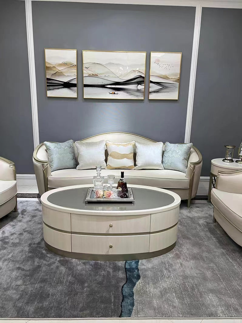 Luxury Style Irregular Shape Leather Sofa — Lyfairs