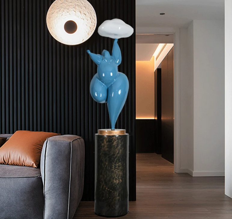 Abstract Creative Figure Cloud Floor Lamp — Lyfairs