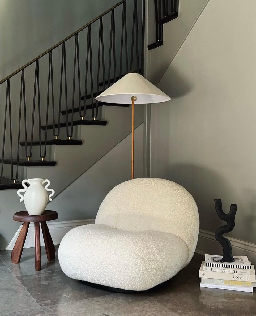 Fleece Balcony Pear Sofa Chair — Lyfairs