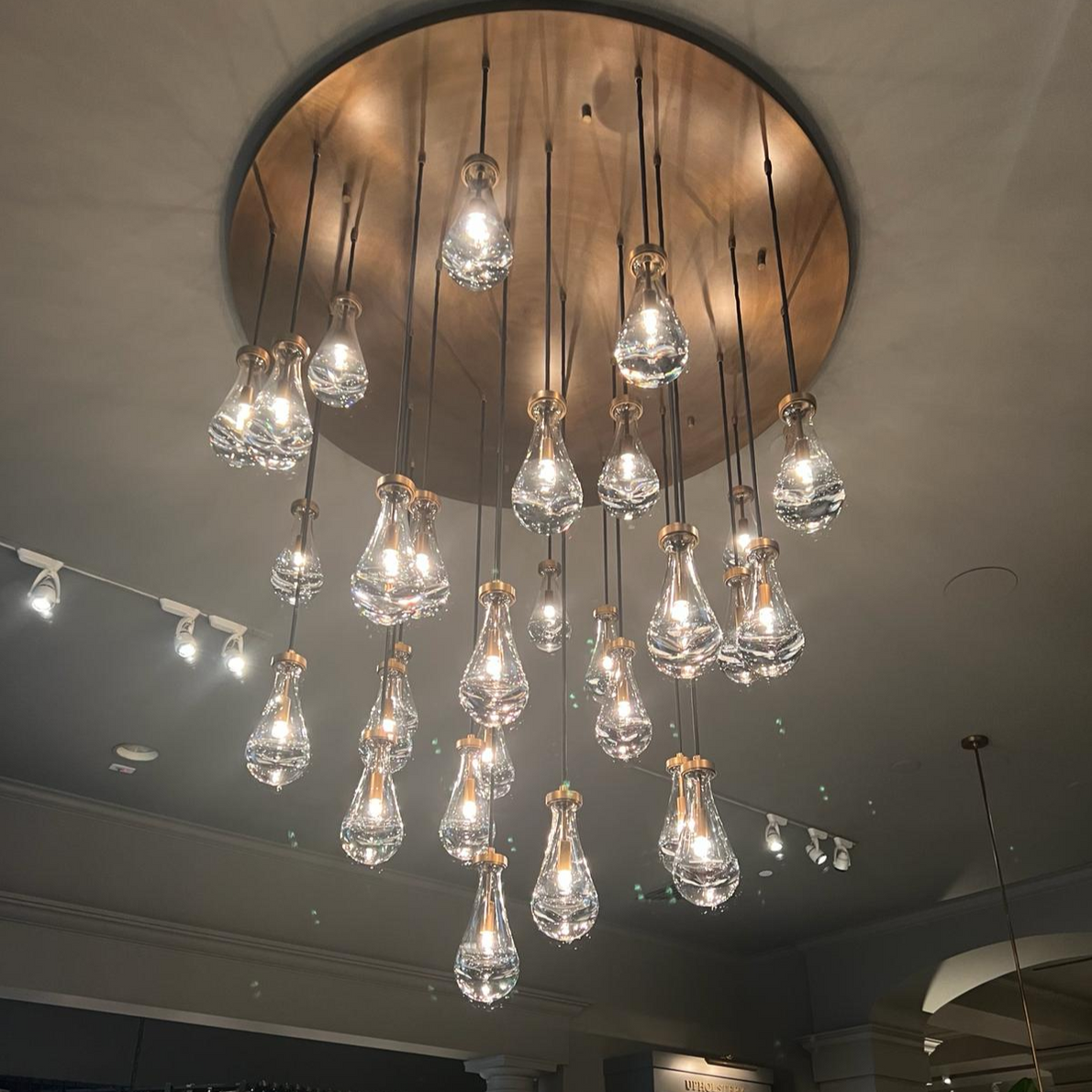 Modern Floating Raindrop Chandelier for Living Room/Staircase/Foyer ...