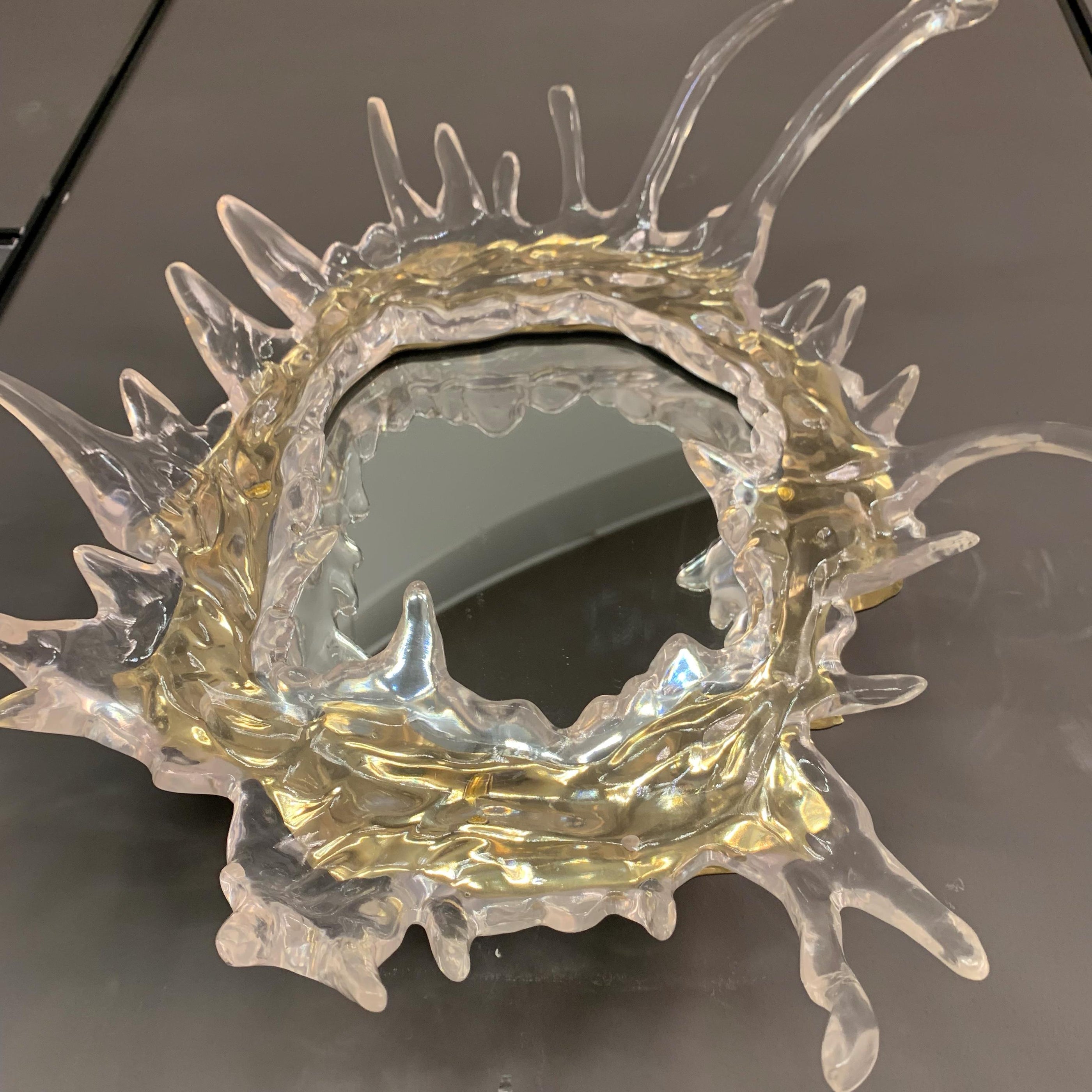 LYFAIRS x GORDON GU Art Ice Mirror Wall Lamp Princess Magic Mirror Lig ...