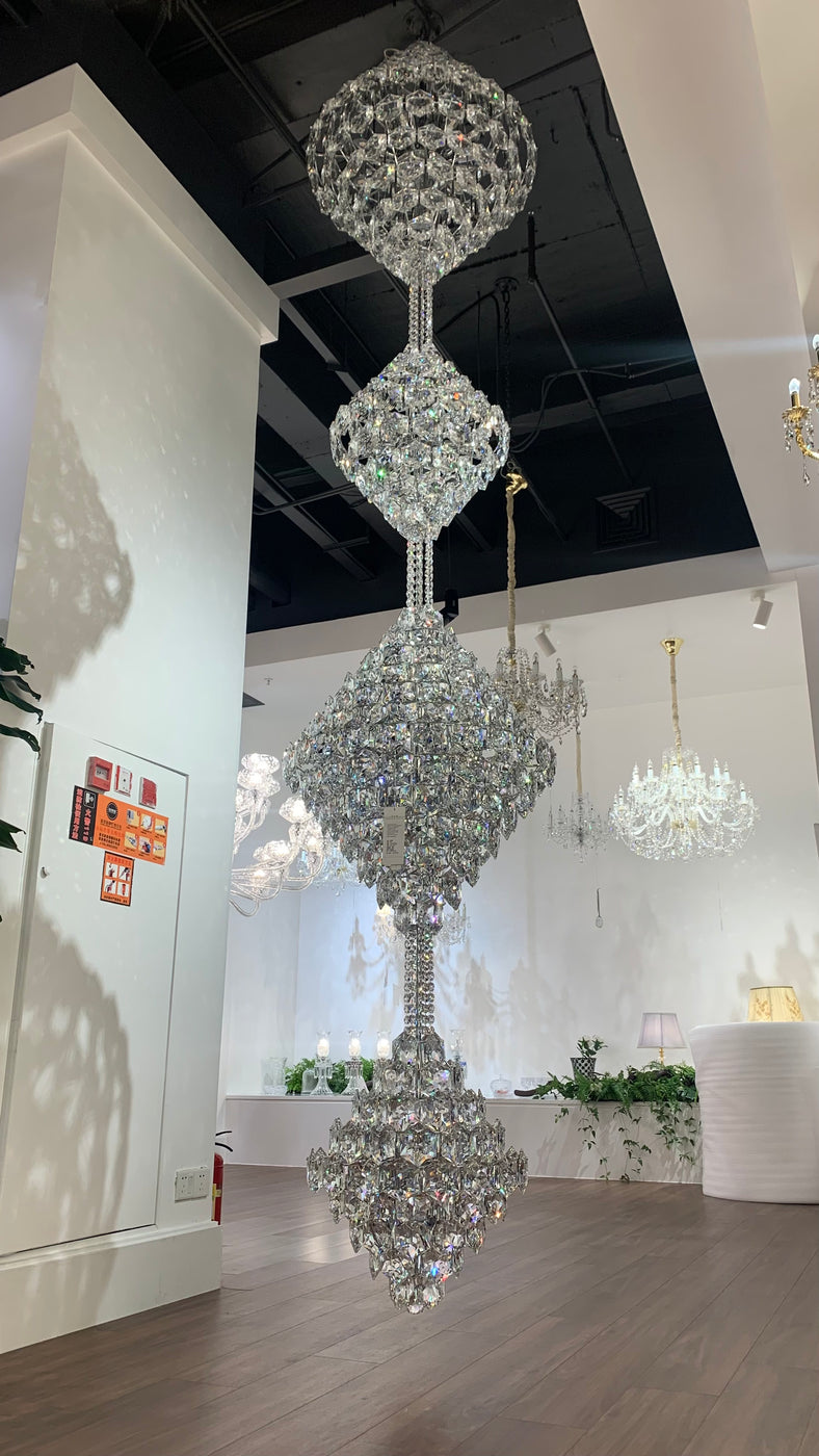 Luxury Three/Four Cone Crystal Chandelier for Staircase/Foyer/Hotel ...
