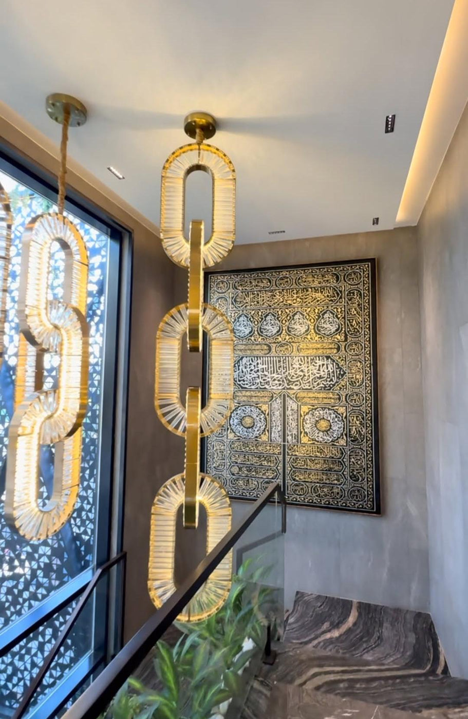 Luxury Crystal Chain Pendant Chandelier for High Ceilings — Lyfairs