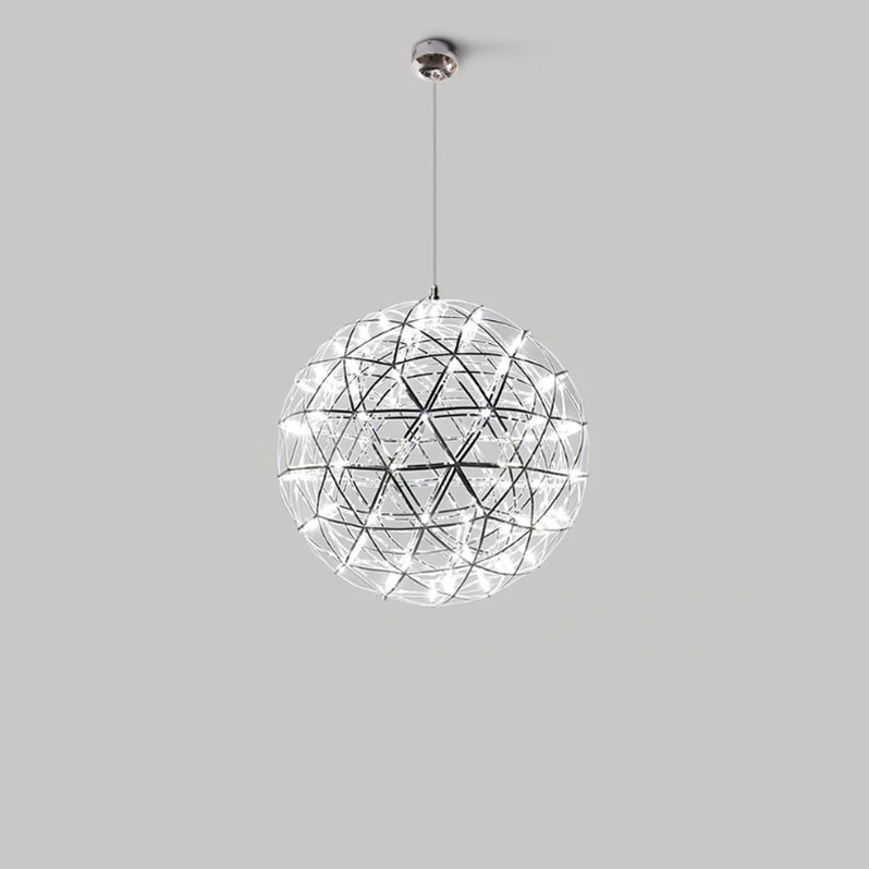 Round Starry Sky Chandelier Light Fire Ball Ceiling Lighting For Livin ...