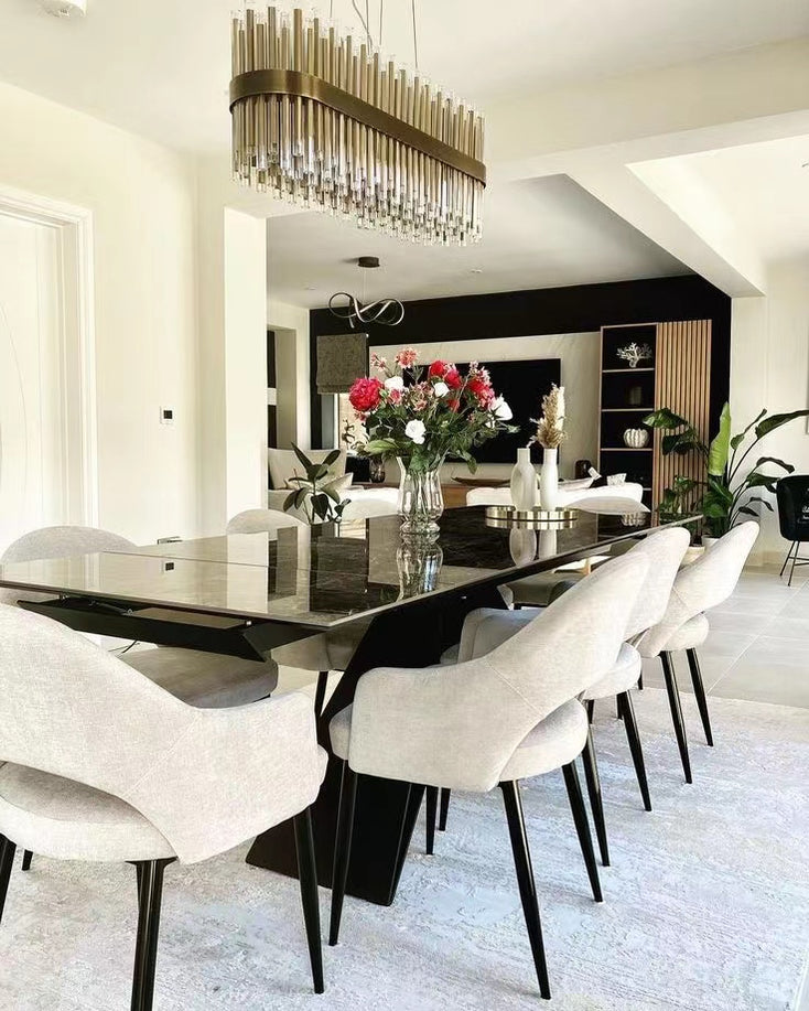 Modern High-end Antique Brass Round/ Rectangle Glass Tubes Chandelier ...