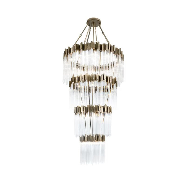 Modern Artistic Luxury Multi-layers Glam Glass Chandelier for High-cei ...