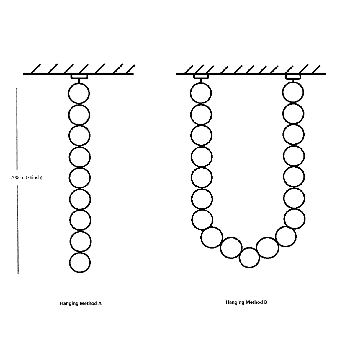 Modern Creative Pearl Necklace Chandelier — Lyfairs