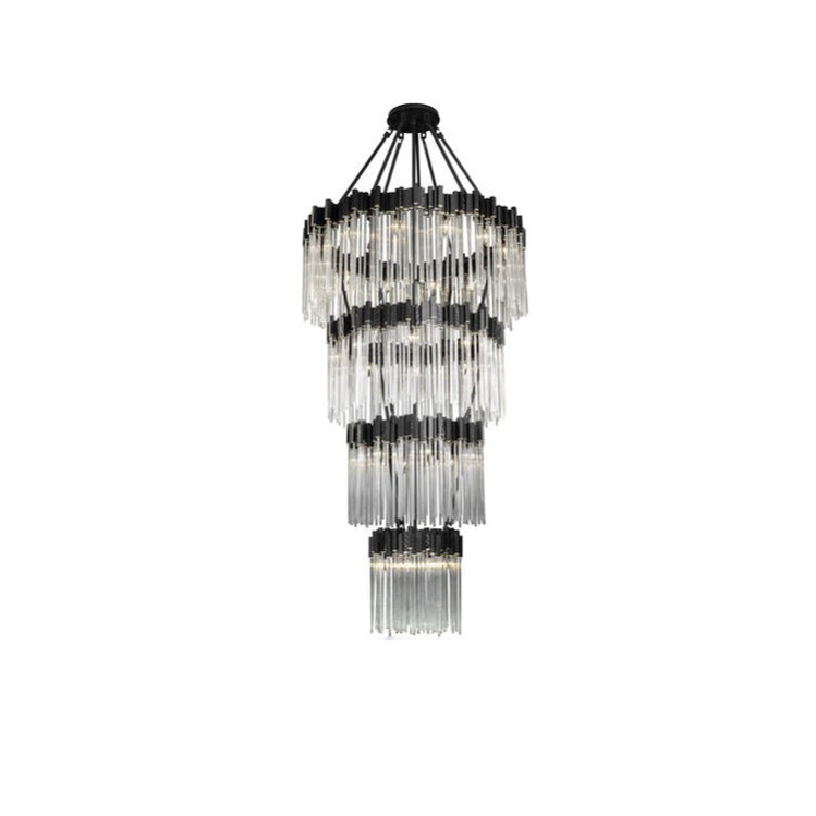 Modern Artistic Luxury Multi-layers Glam Glass Chandelier for High-cei ...