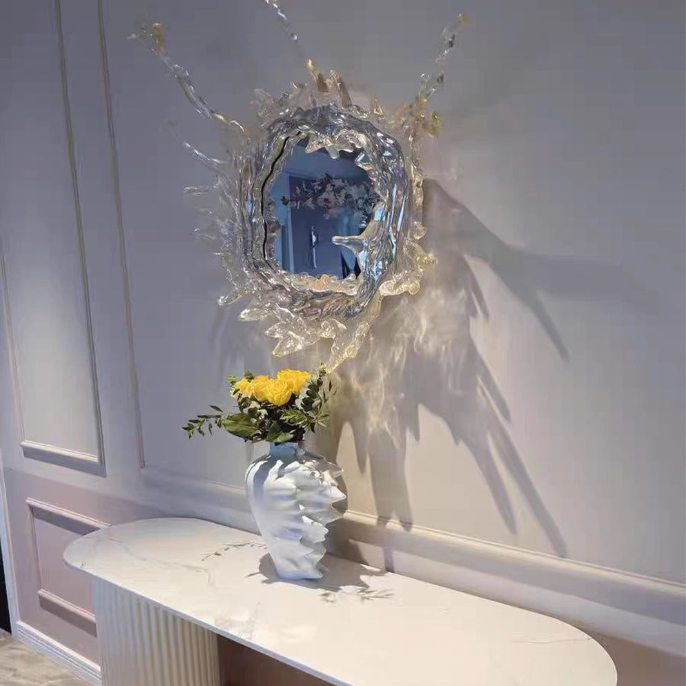 LYFAIRS x GORDON GU Art Ice Mirror Wall Lamp Princess Magic Mirror Lig ...