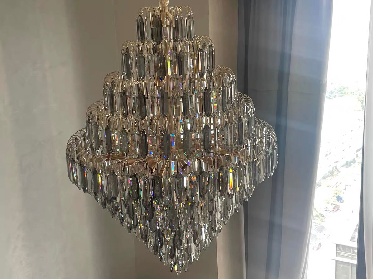 Extra Large Customization Foyer Decorative Crystal Chandelier Lighting ...