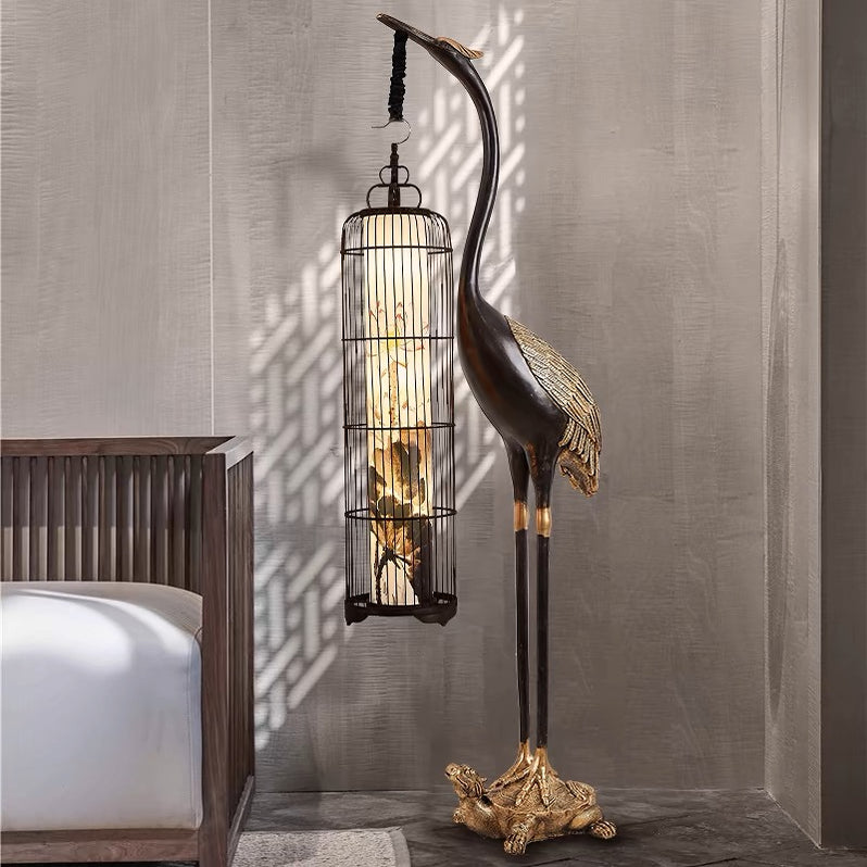 Antique-style Decoration Stork Floor Lamp — Lyfairs