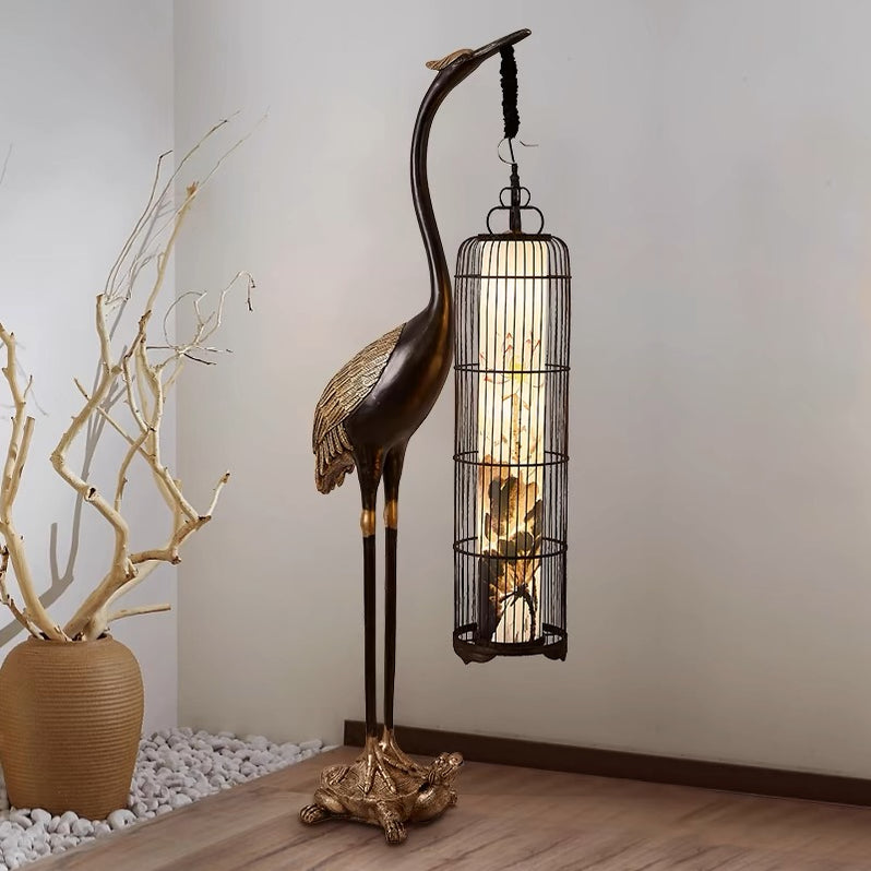 Antique-style Decoration Stork Floor Lamp — Lyfairs