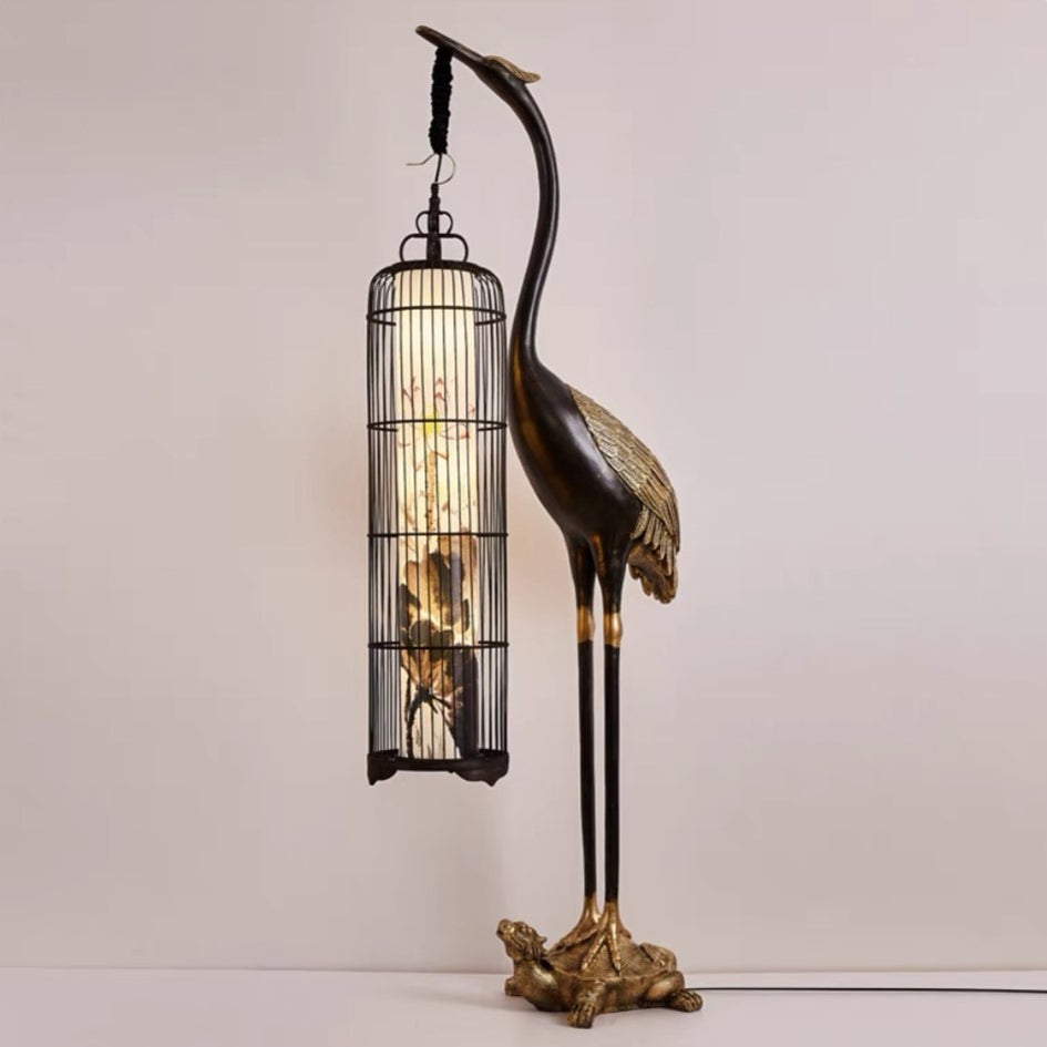 Antique-style Decoration Stork Floor Lamp — Lyfairs