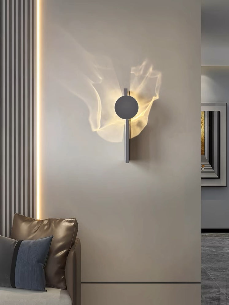 Ripple Rotating Ambient Wall Sconce for Bedroom — Lyfairs