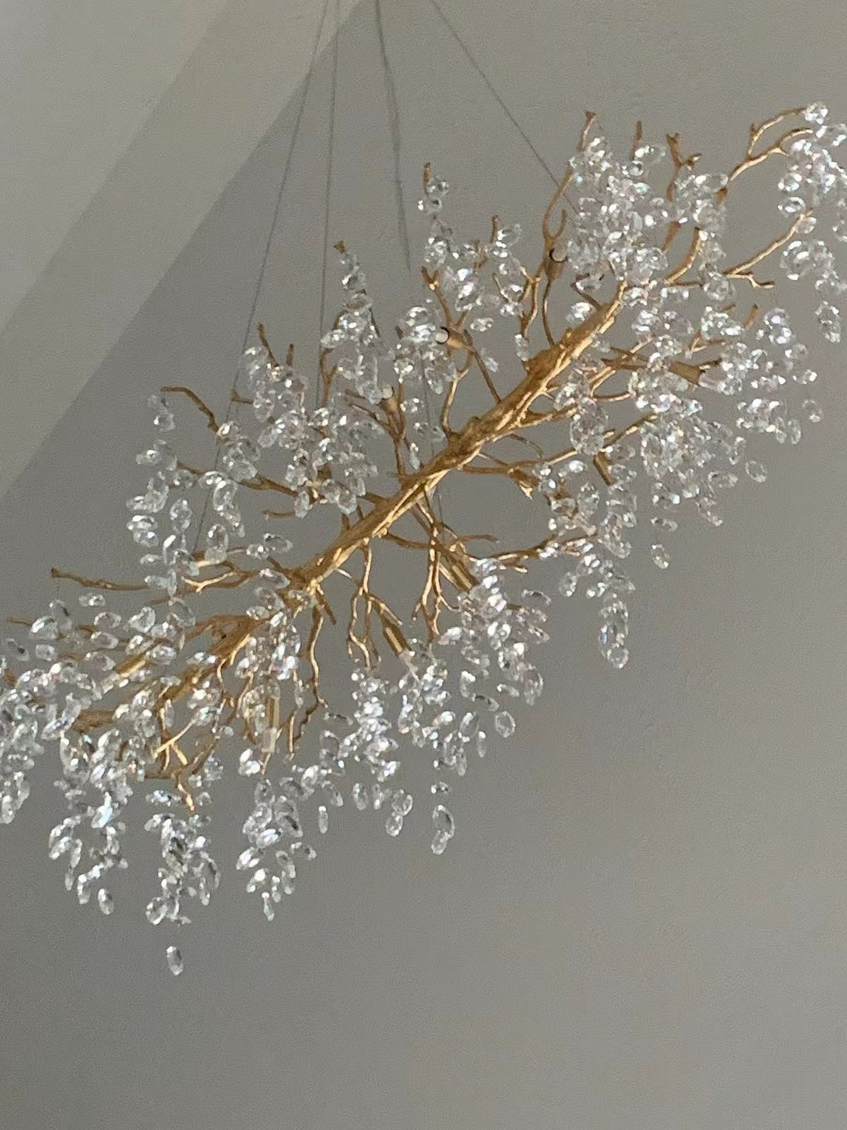 Affordable New French Style Branch Crystal Chandelier Crystal Leaves C ...