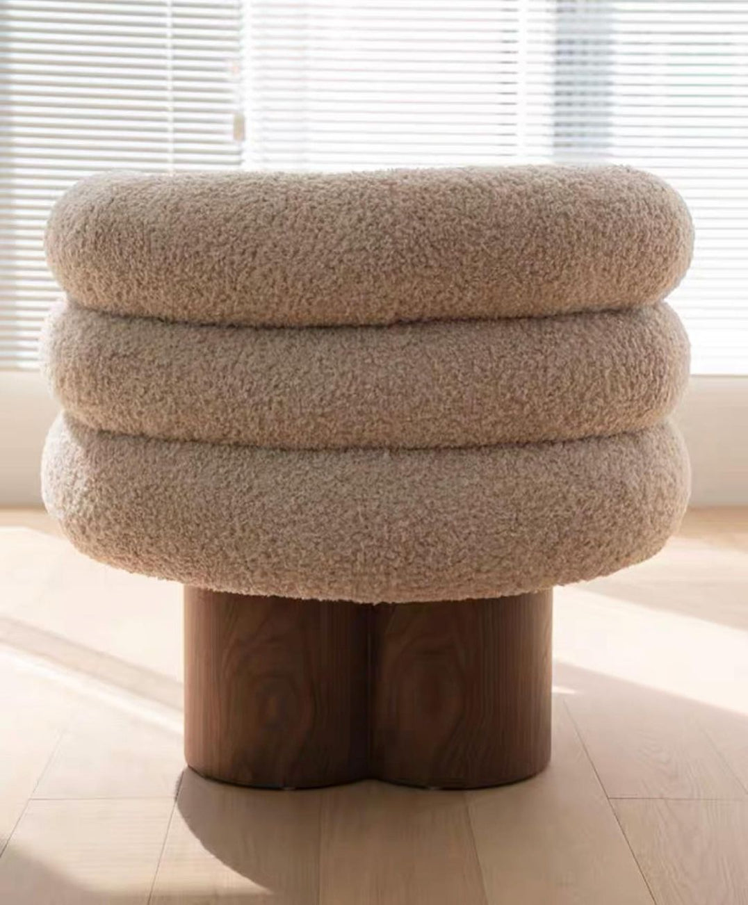 Cozy Stump Bouclé Chair — Lyfairs