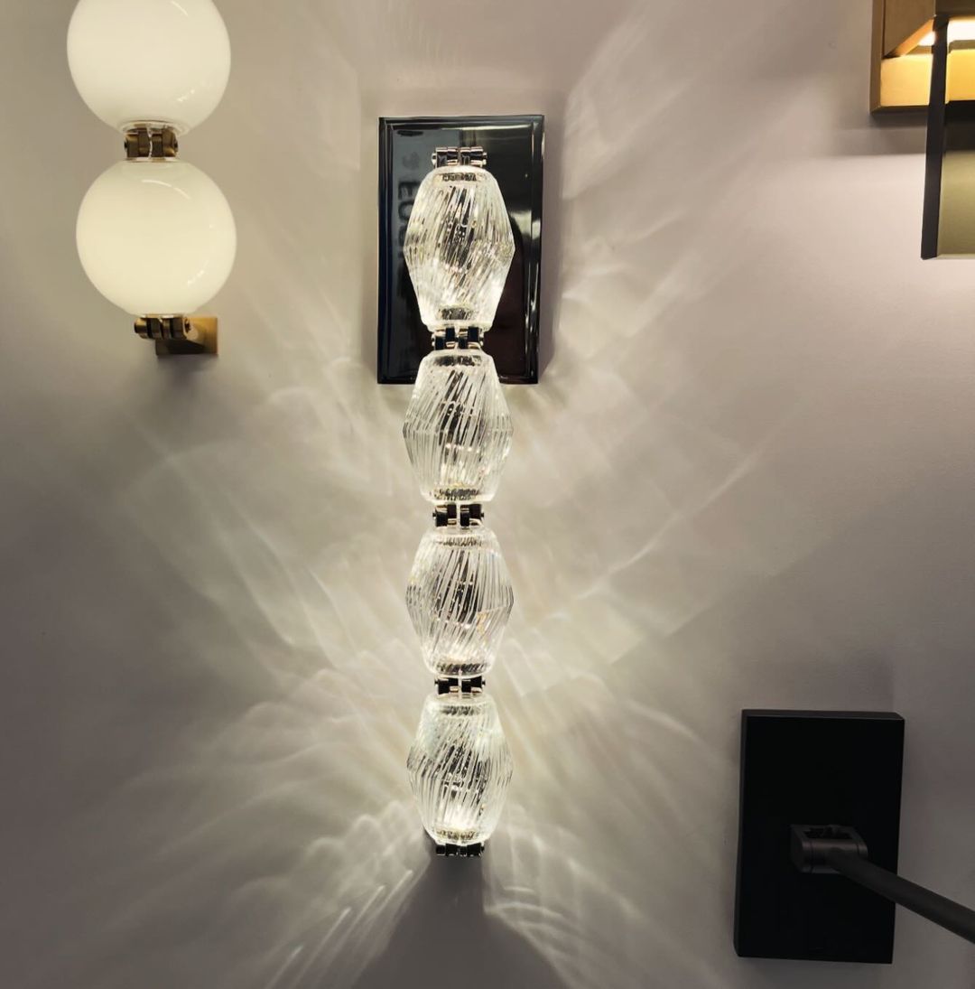 Modern Luxury Necklace Glass Wall Sconce — Lyfairs