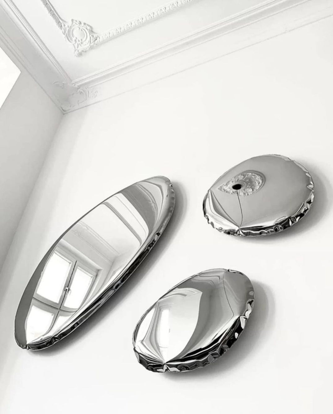 Stainless Steel Pebble Mirror Wall Decor — Lyfairs