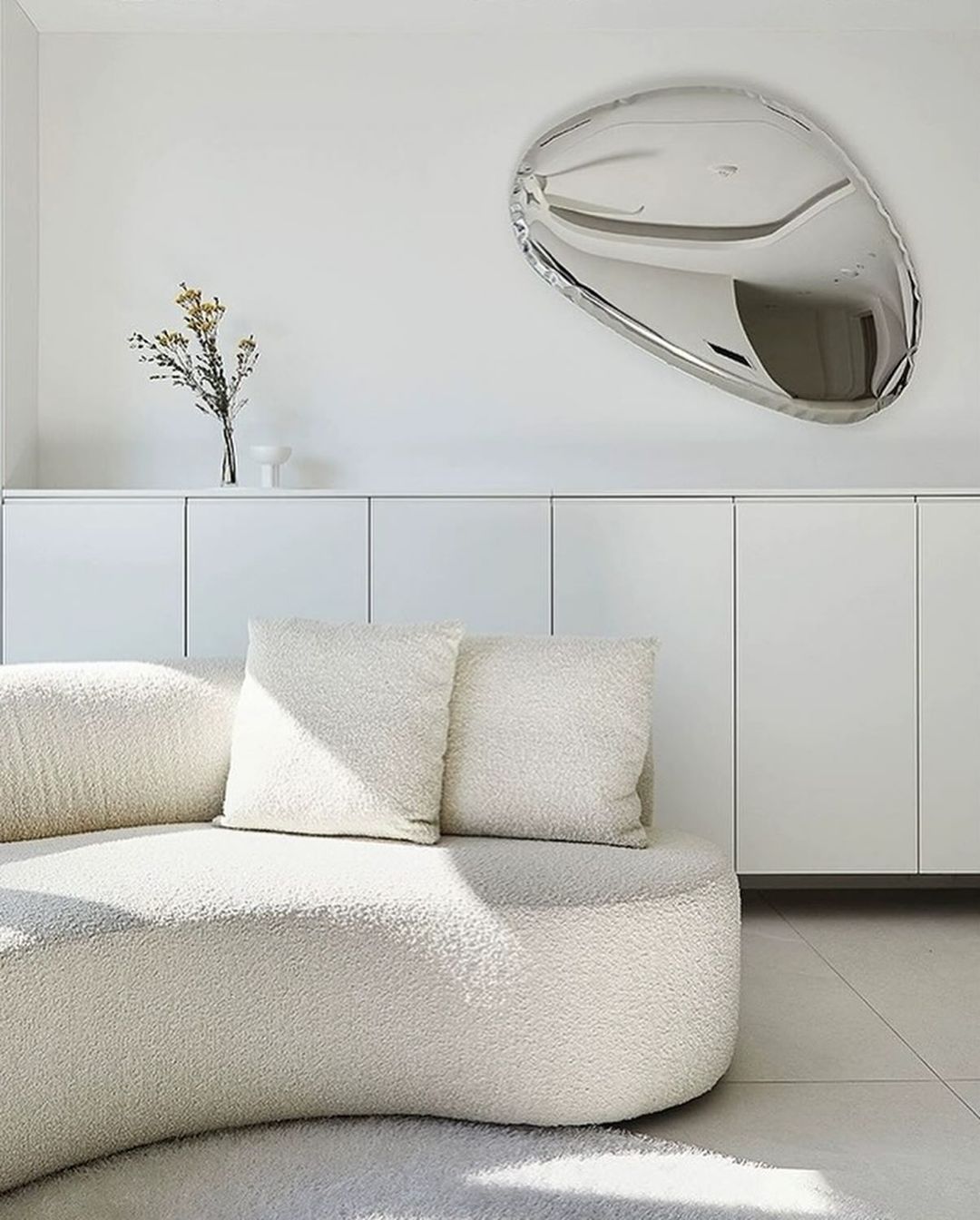 Stainless Steel Pebble Mirror Wall Decor — Lyfairs