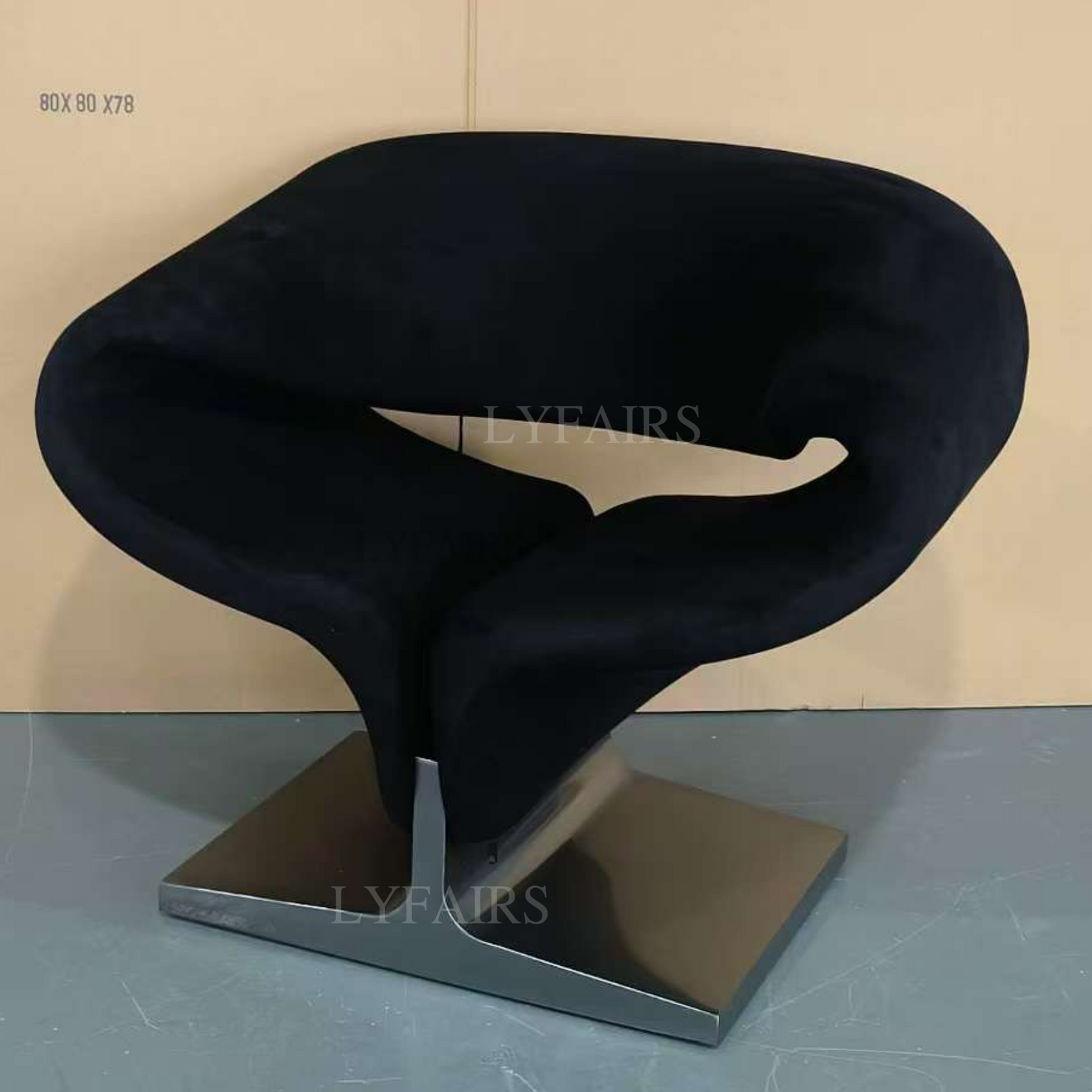 Fiberglass Heart-shaped Ribbon Creative Accent Chair — Lyfairs