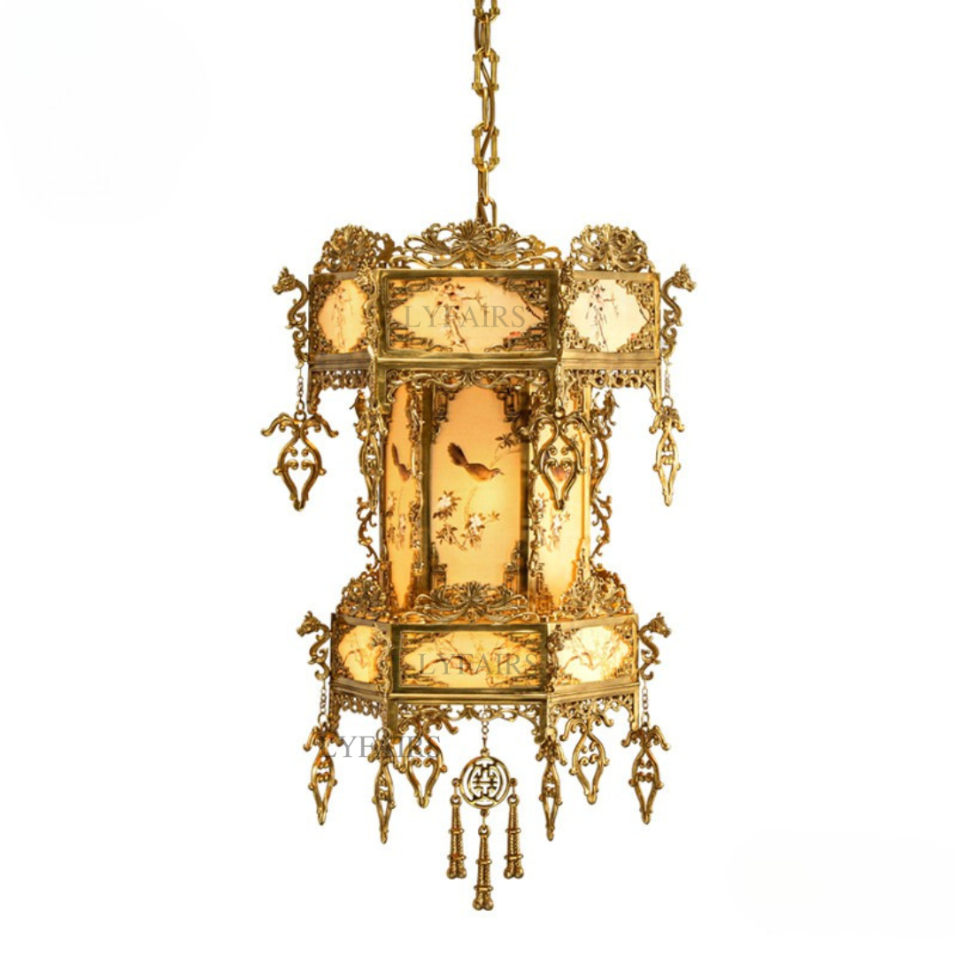 LYFAIRS x FH&Home Baroque Brass Latern Pendant — Lyfairs
