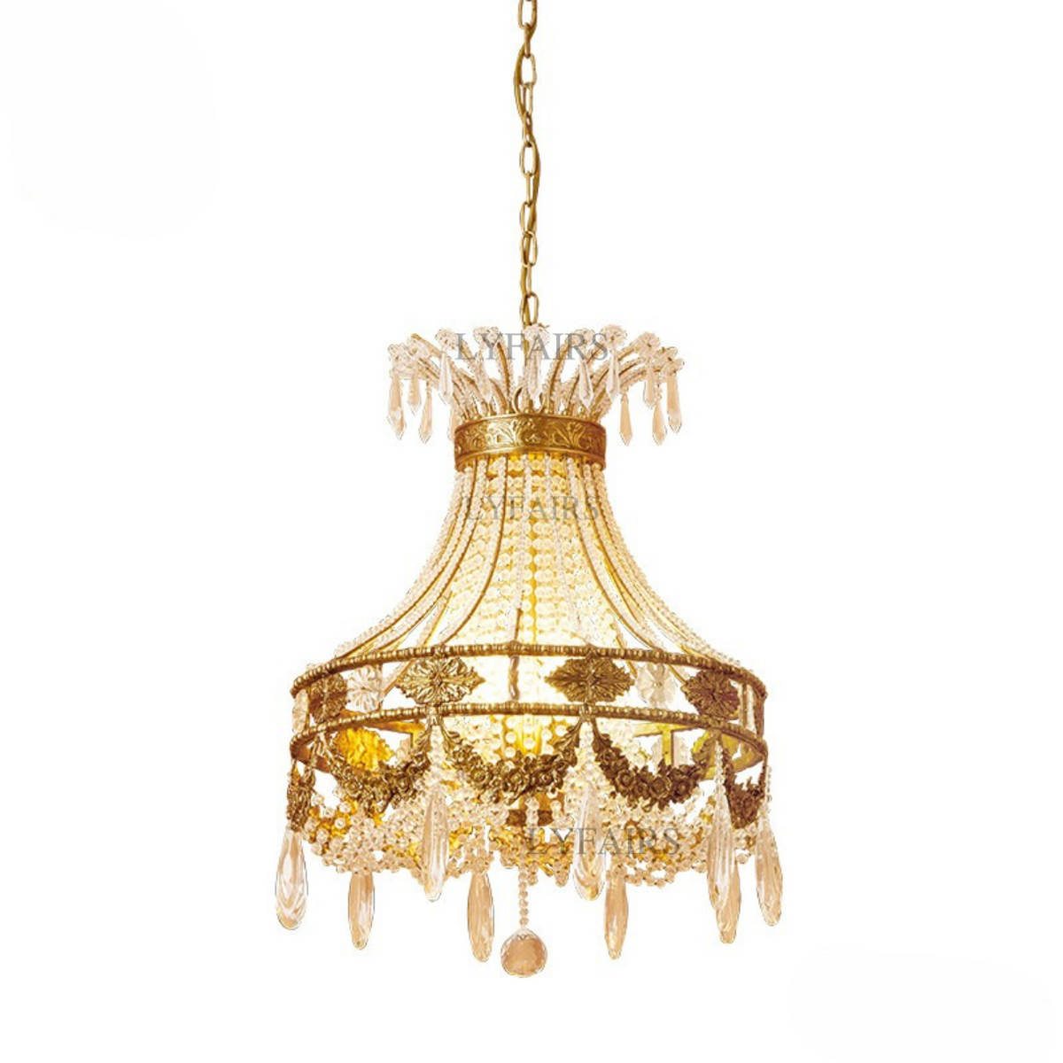 LYFAIRS x FH&Home Baroque Festoon Crystal Chandelier — Lyfairs
