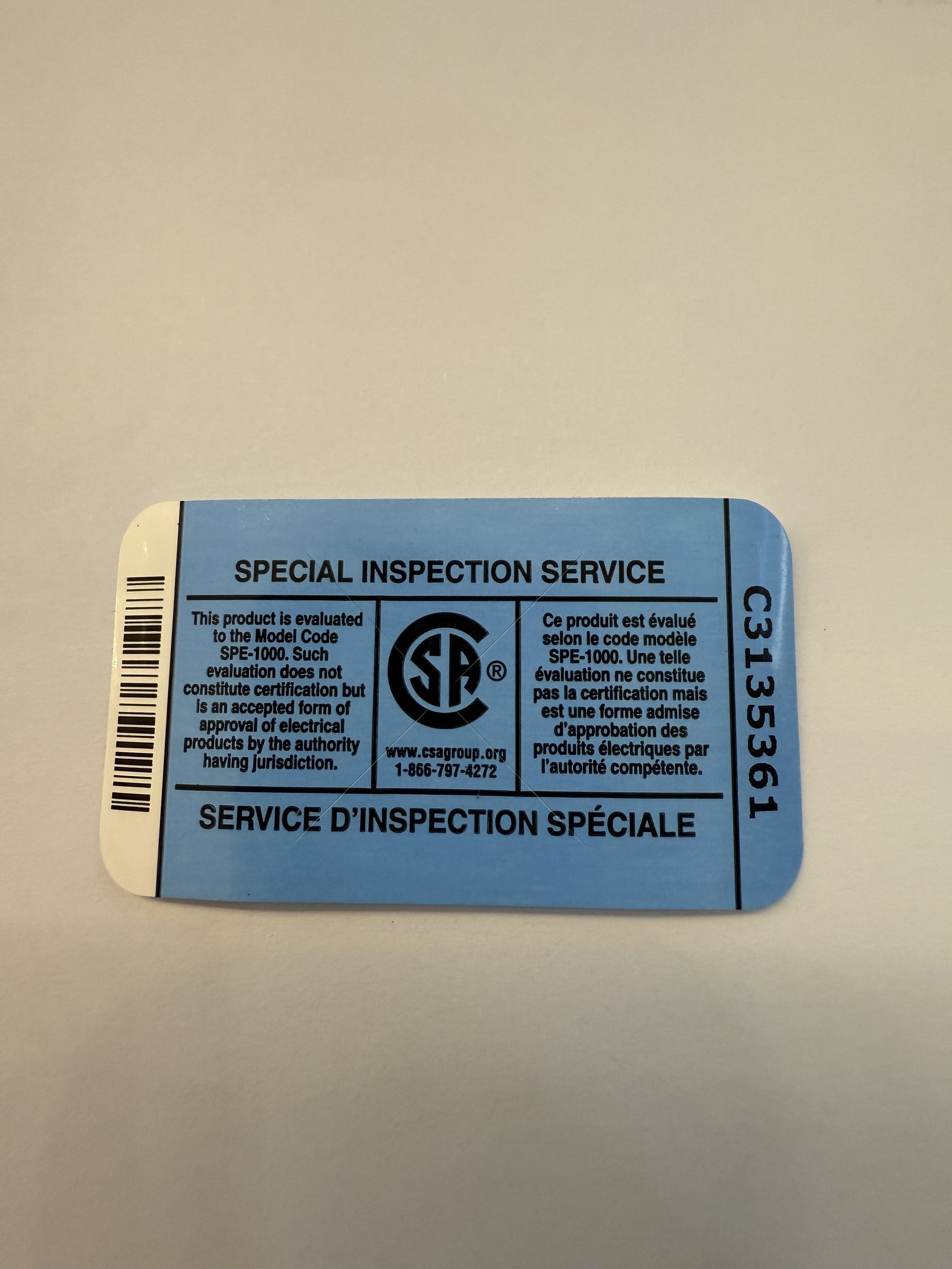 CSA Certification Fees for Other Lighting Fixtures (Non-refundable ...