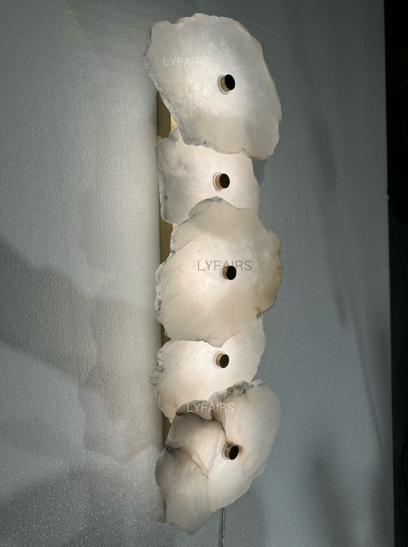Modern Alabaster Wall Sconce — Lyfairs