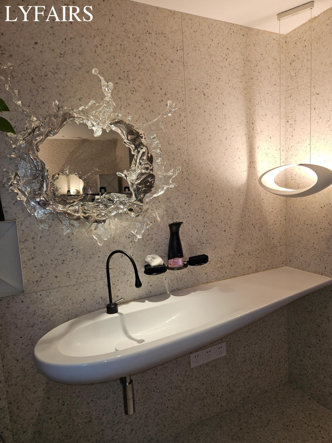 LYFAIRS x GORDON GU Art Ice Mirror Wall Lamp Princess Magic Mirror Lig ...
