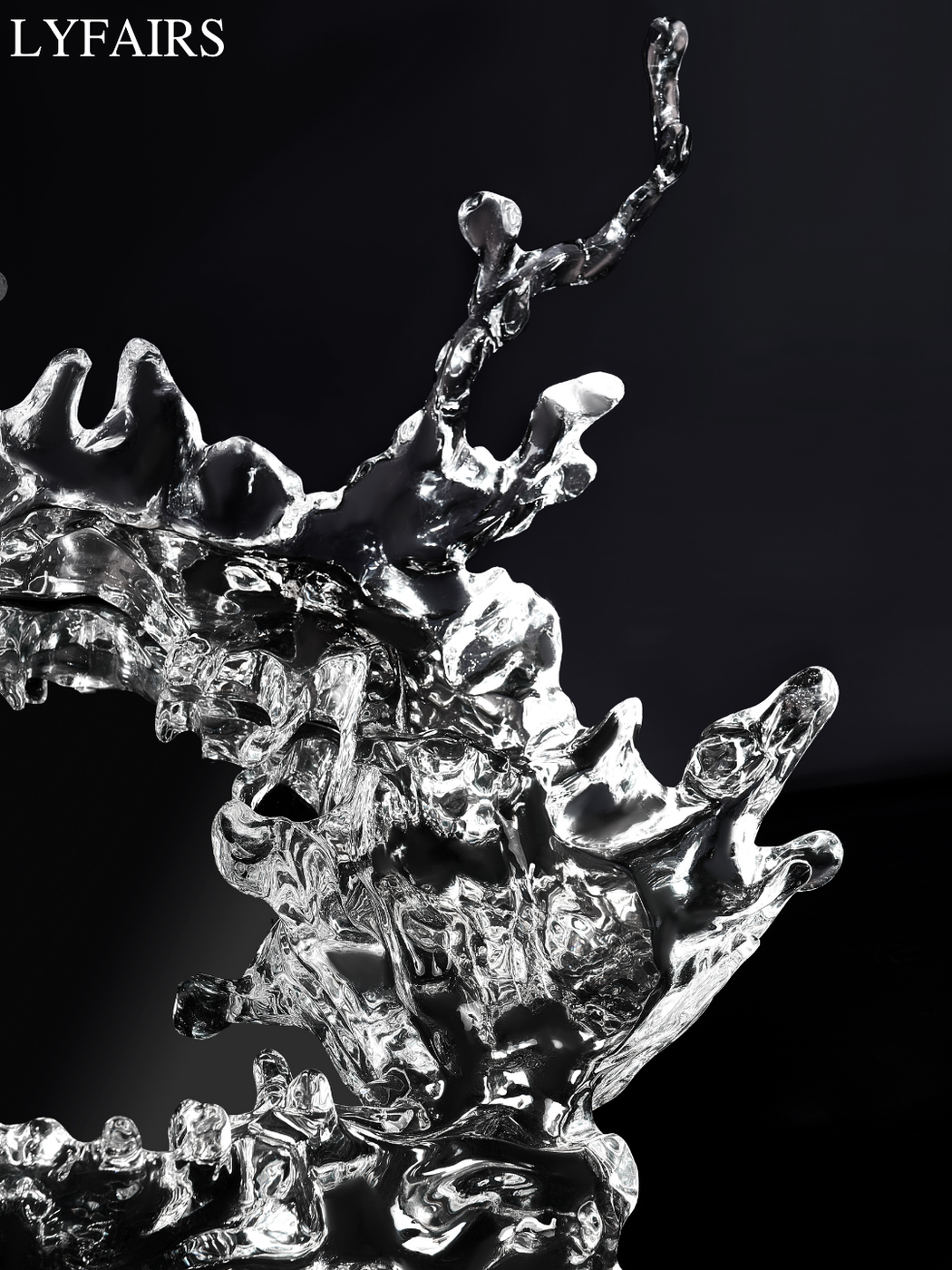 LYFAIRS x GORDON GU Art Ice Mirror Wall Lamp Princess Magic Mirror Lig ...