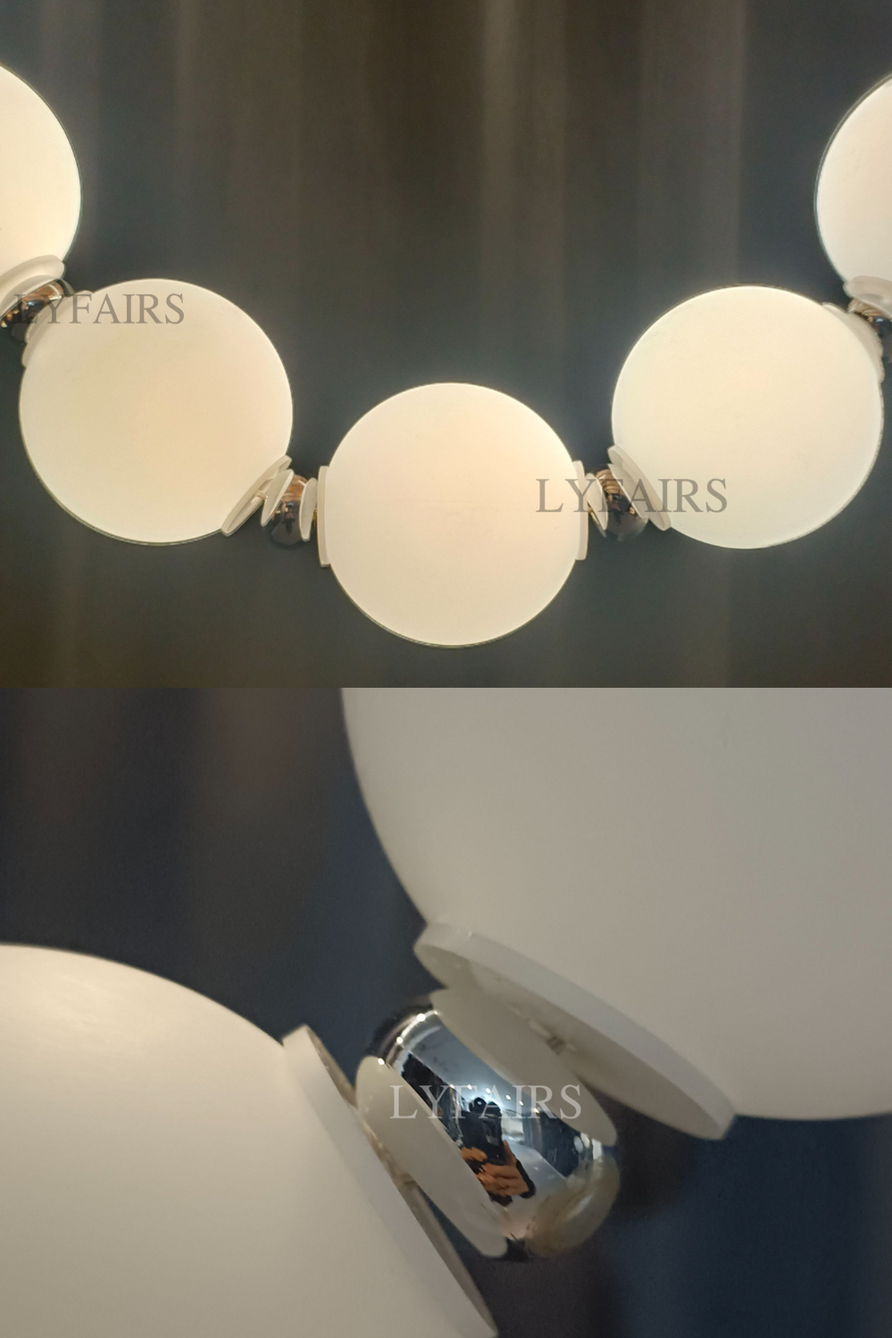 Modern Creative Pearl Necklace Chandelier — Lyfairs