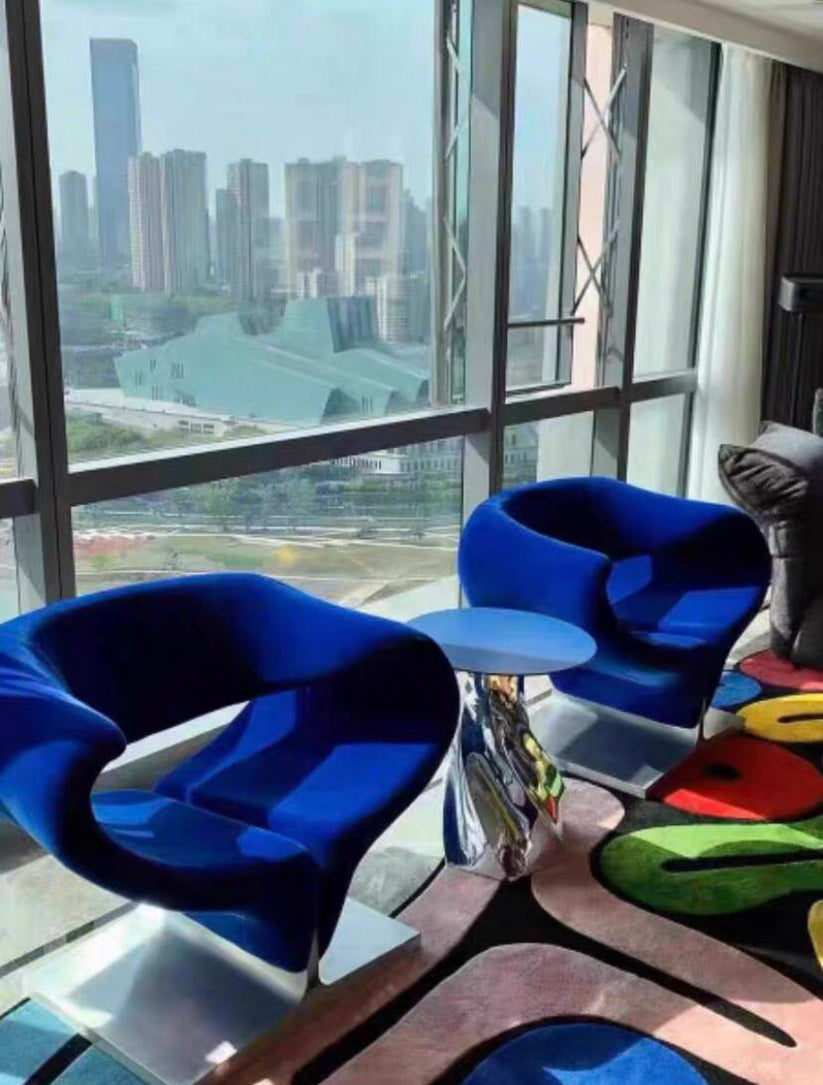 Fiberglass Heart-shaped Ribbon Creative Accent Chair — Lyfairs