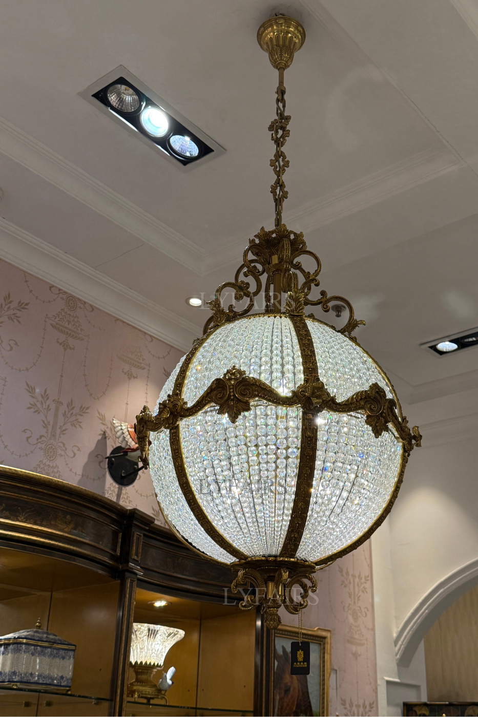 LYFAIRS x FH&Home Baroque Crystal Globe Chandelier — Lyfairs