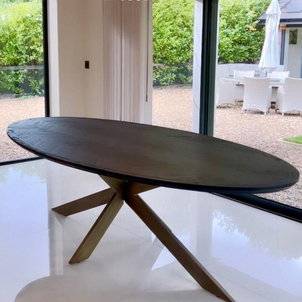 Blackbone Oval/Round Dining Table — Lyfairs