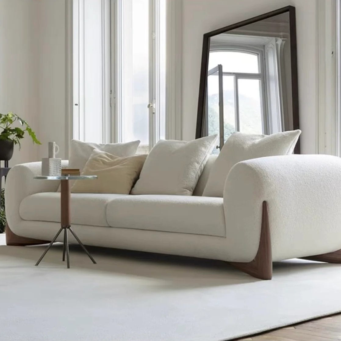 Cozy Style Fleece Fabric Sofa — Lyfairs