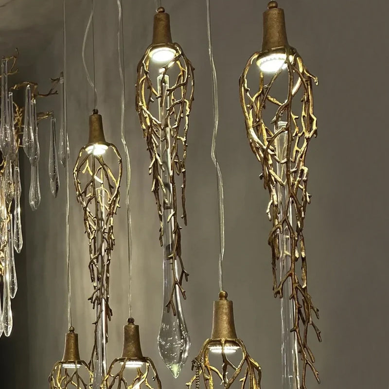 Single Branching Teardrop Pendant — Lyfairs