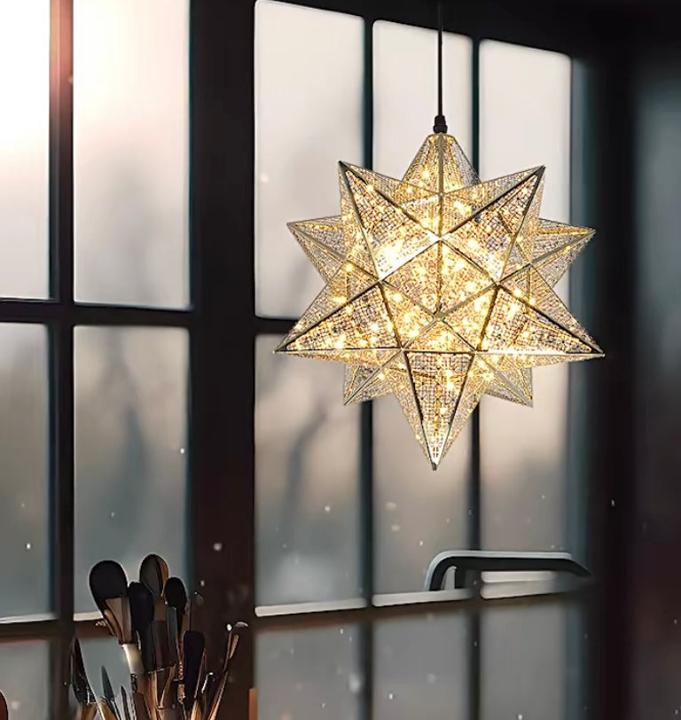 Modern 3D Star Pendant for Shopping Centre/Living Room/Bedroom/Entrywa ...