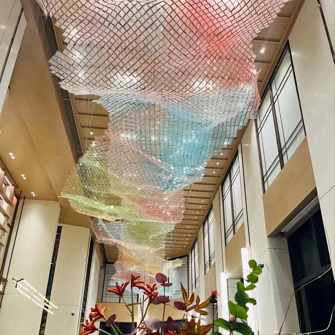 Customized Colorful Ceiling Chandelier for Hotel/Restaurant/Villa — Lyfairs