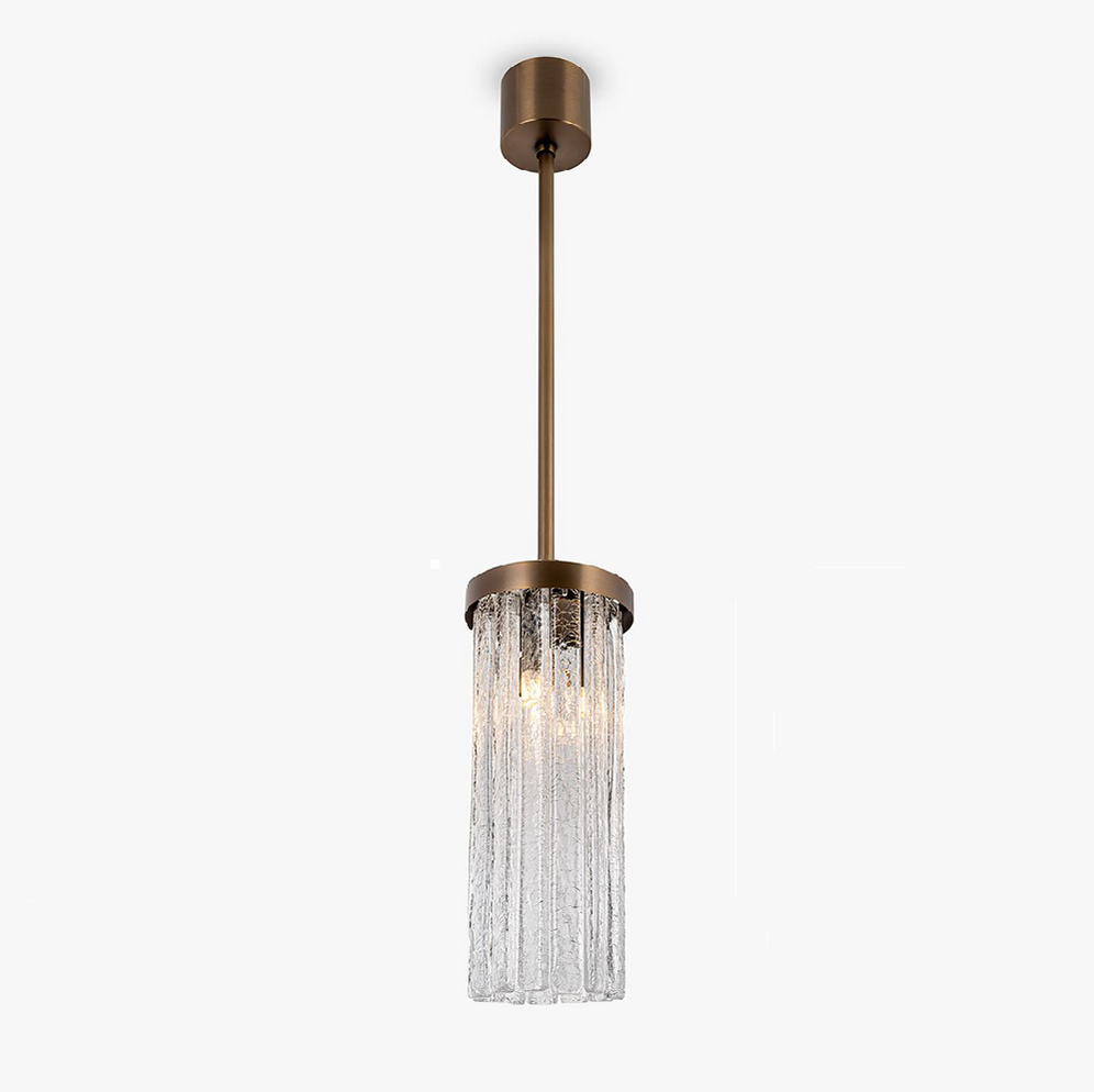 Modern Simple Small Circular Handmade Glass Pendant Light Fixture — Lyfairs