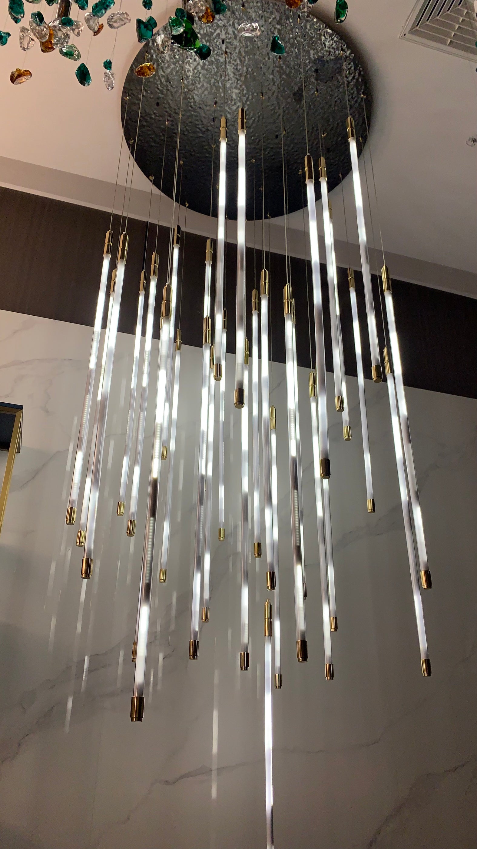 Modern Lightsabers Suspension Floating Chandelier with 512 System for ...