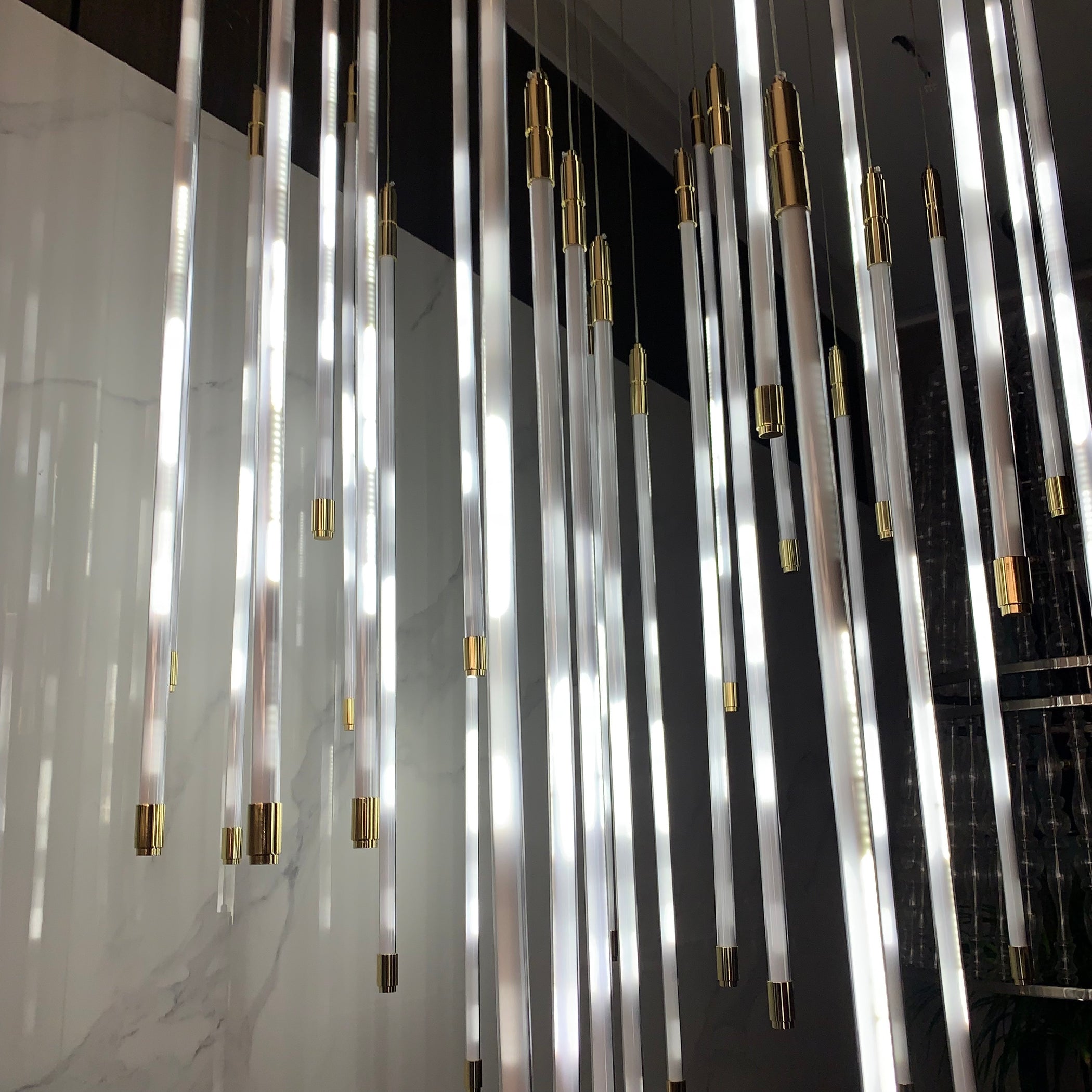 Modern Lightsabers Suspension Floating Chandelier with 512 System for ...