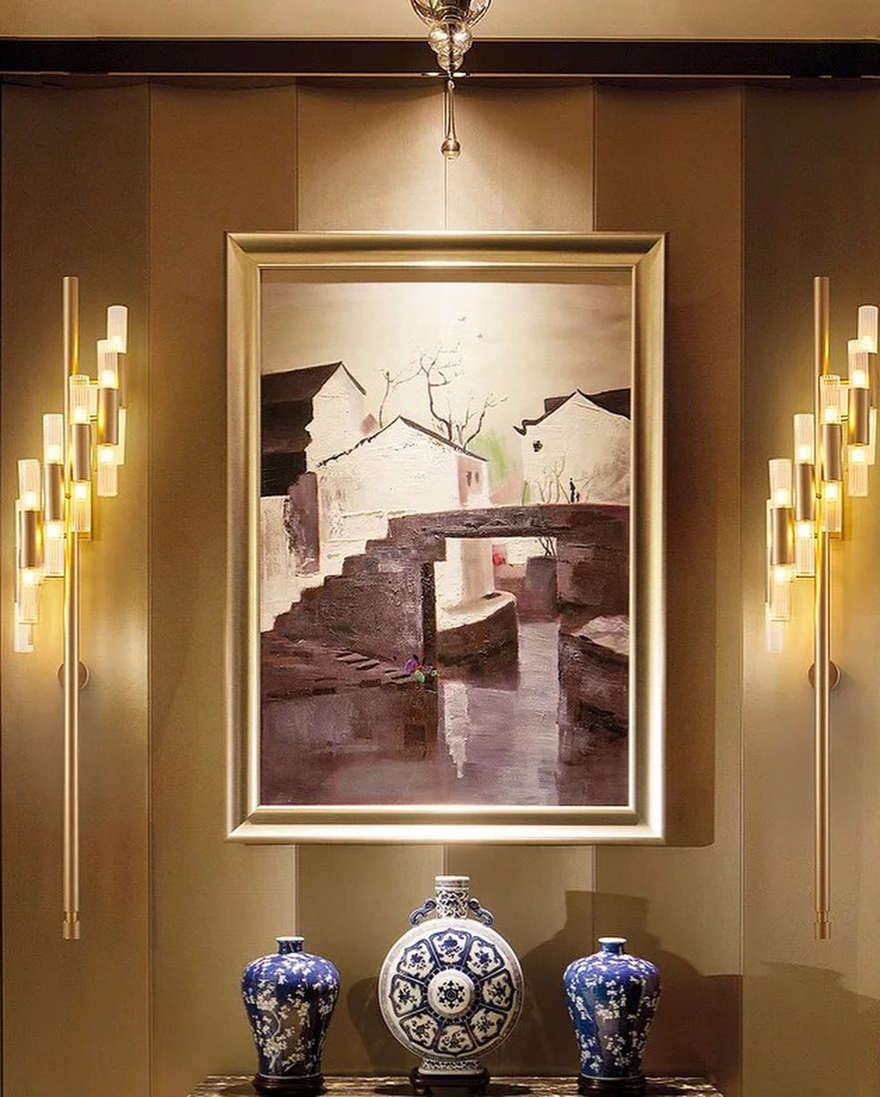 Luxury Contemporary Torch Wall Sconce Light — Lyfairs