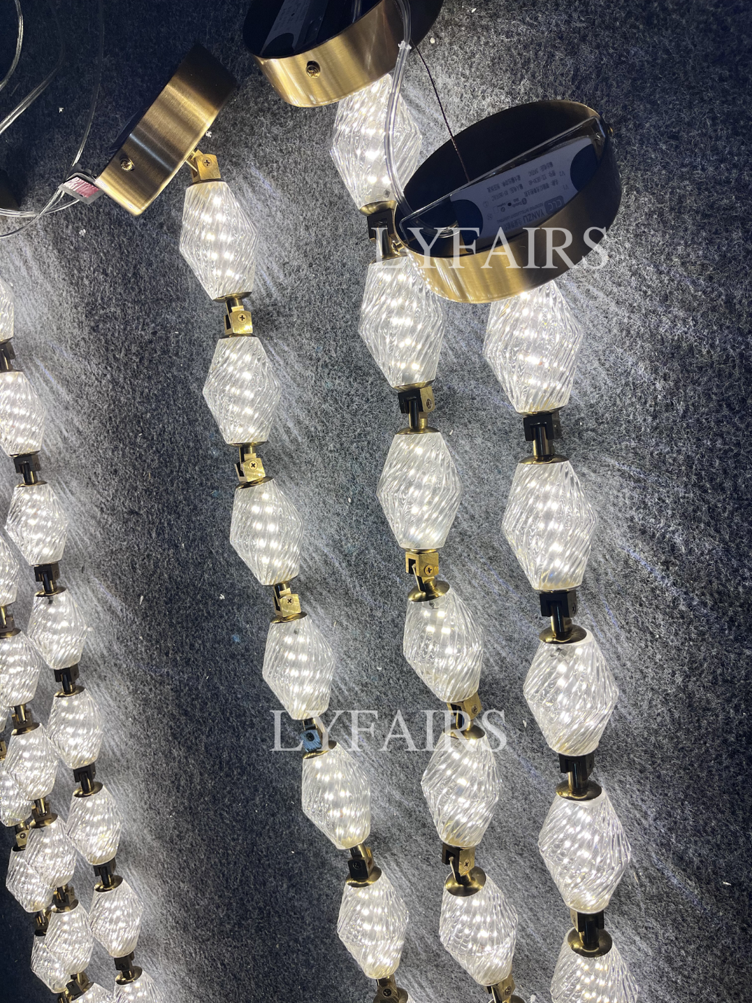 Creative Glass Pearl Necklace Pendant Chandelier for Living/Dining Roo ...