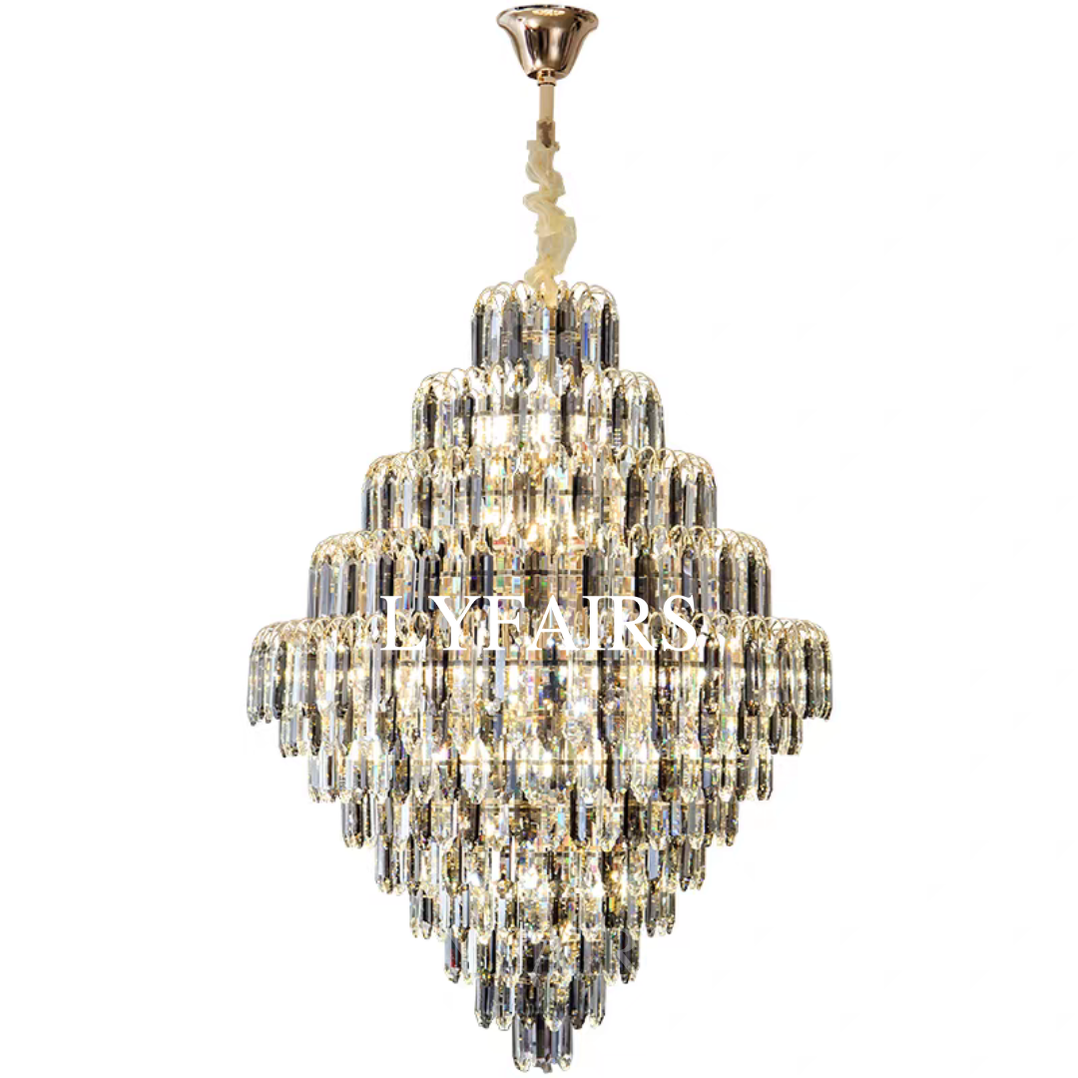 Extra Large Customization Foyer Decorative Crystal Chandelier Lighting ...
