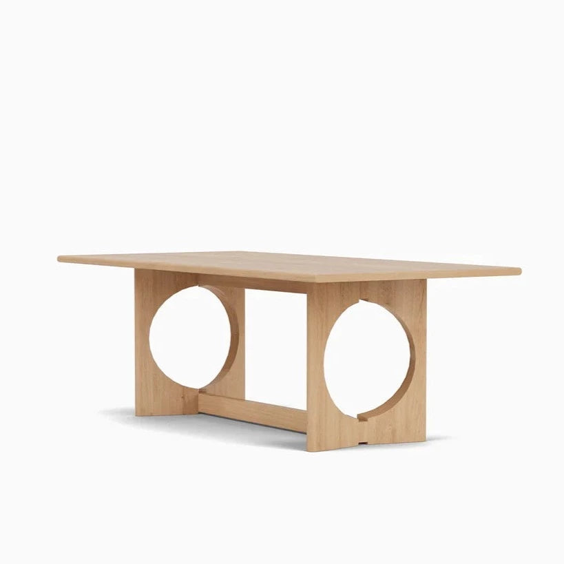 Modern Rectangular Oak Dining Table — Lyfairs