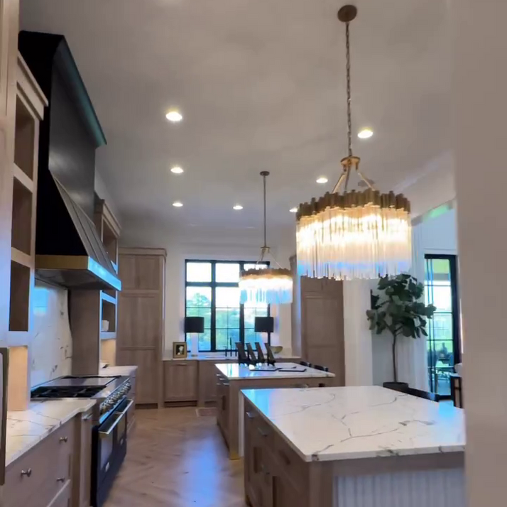 Modern Artistic Luxury Multi-layers Glam Glass Chandelier for High-cei ...