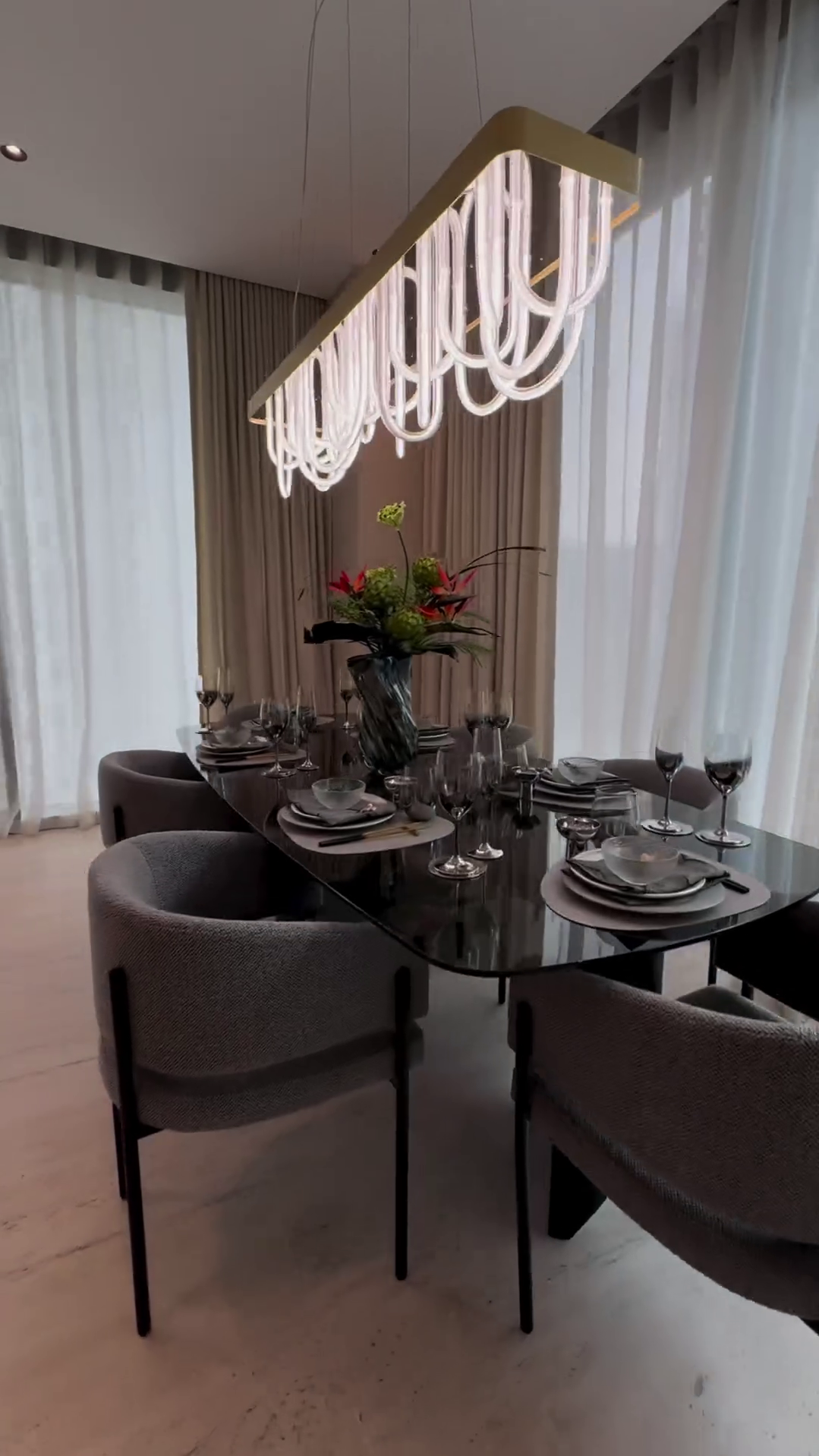 Modern Wavy Chandelier for Dining Room/Kitchen Island — Lyfairs