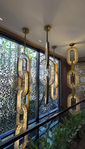 Luxury Crystal Chain Pendant Chandelier for High Ceilings — Lyfairs